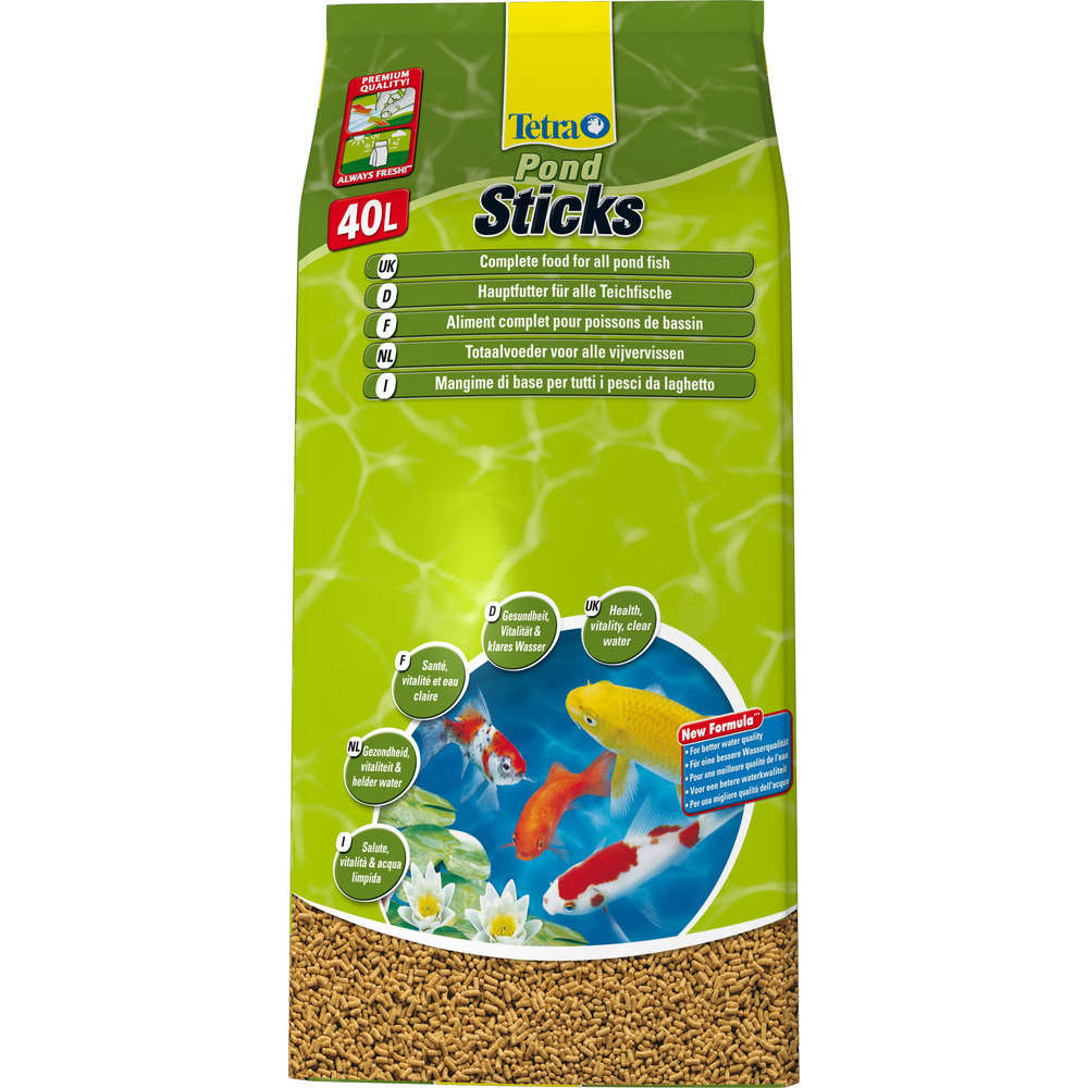 Alimentation pour poissons de bassin Tetrapond : sticks 40L | Truffaut