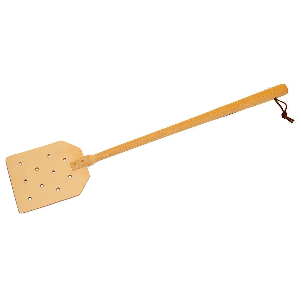 Tapette à mouches, en cuir/bois L. 51 cm | Truffaut