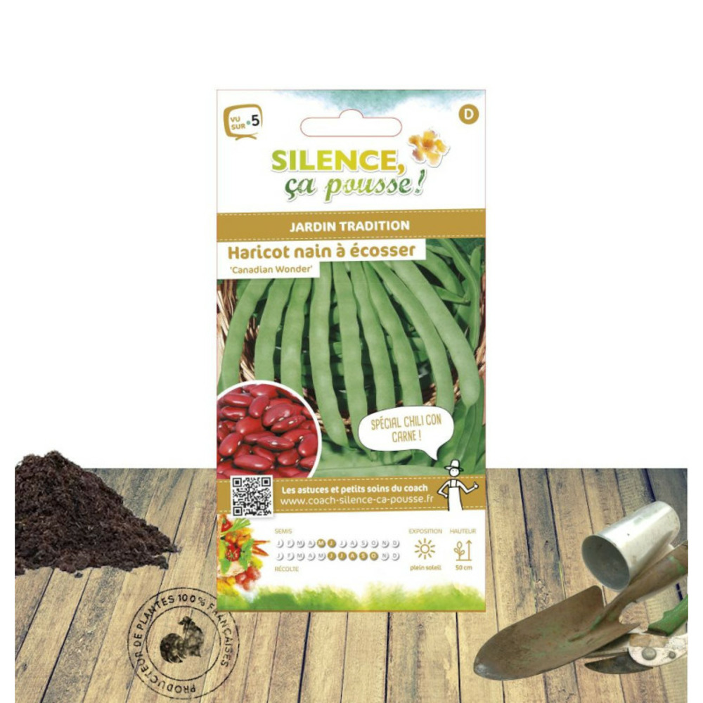 Graines de haricot nain à écosser canadian wonder/[-]sachet de 15 gr ...
