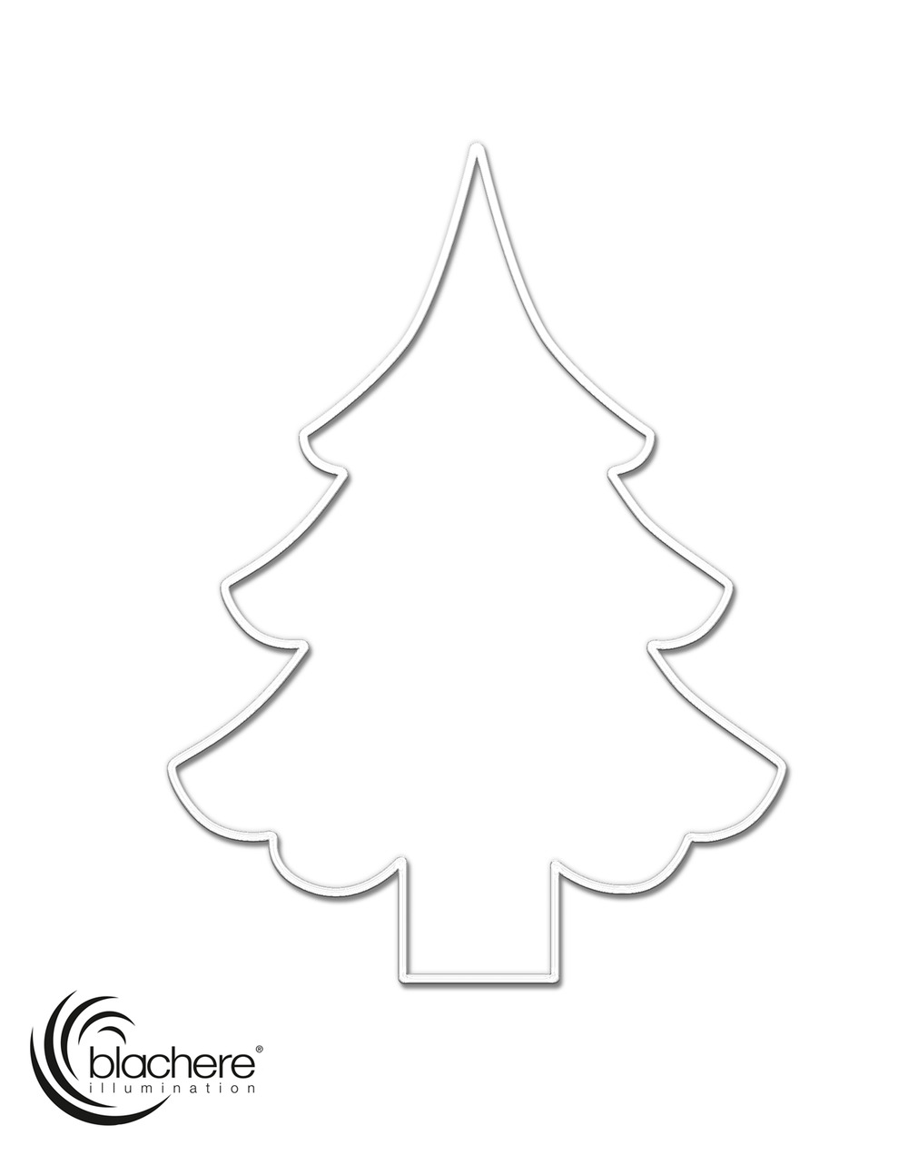 Motif sapin 2d - 30cm x 40cm | Truffaut