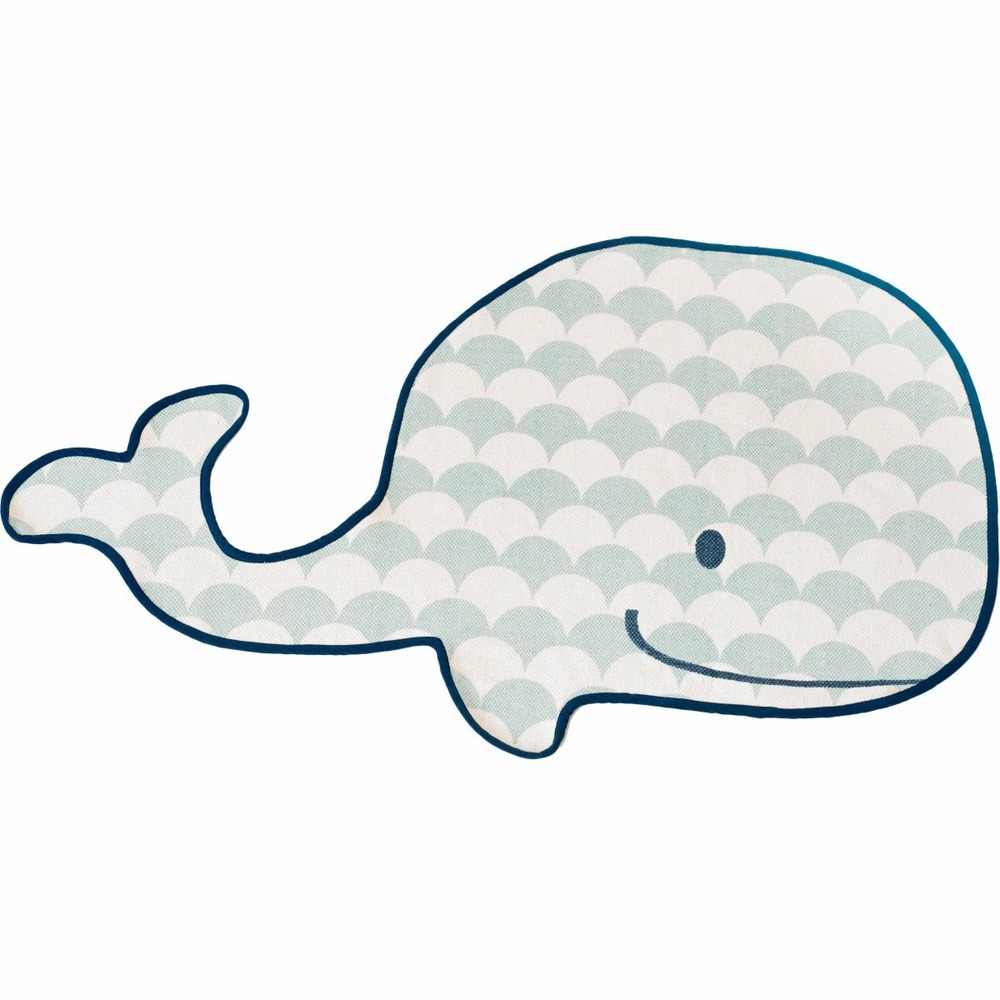 Tapis en coton forme de baleine 120 cm | Truffaut