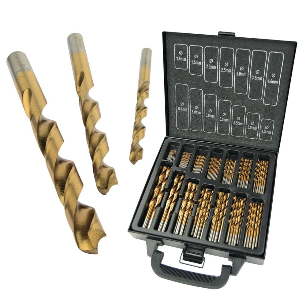 Ensemble de forets en acier rapide 99 pcs titanium | Truffaut
