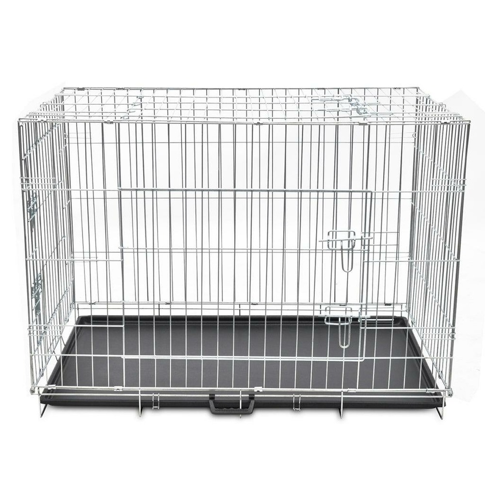 Cage en métal pliable pour chien acier galvanisé 109 x 70 x 78 cm ...