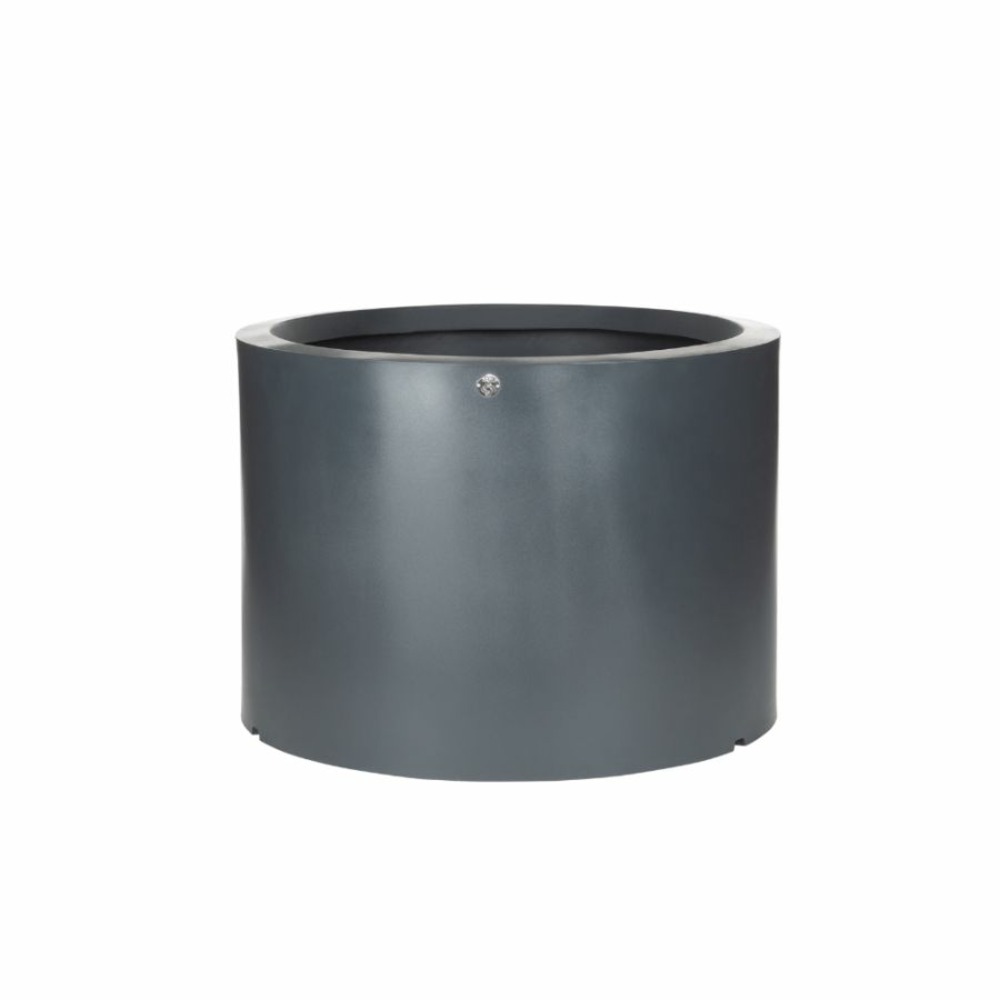 Pot de fleurs extérieur rodeo - gris souris - ø 800 x 800 mm | Truffaut