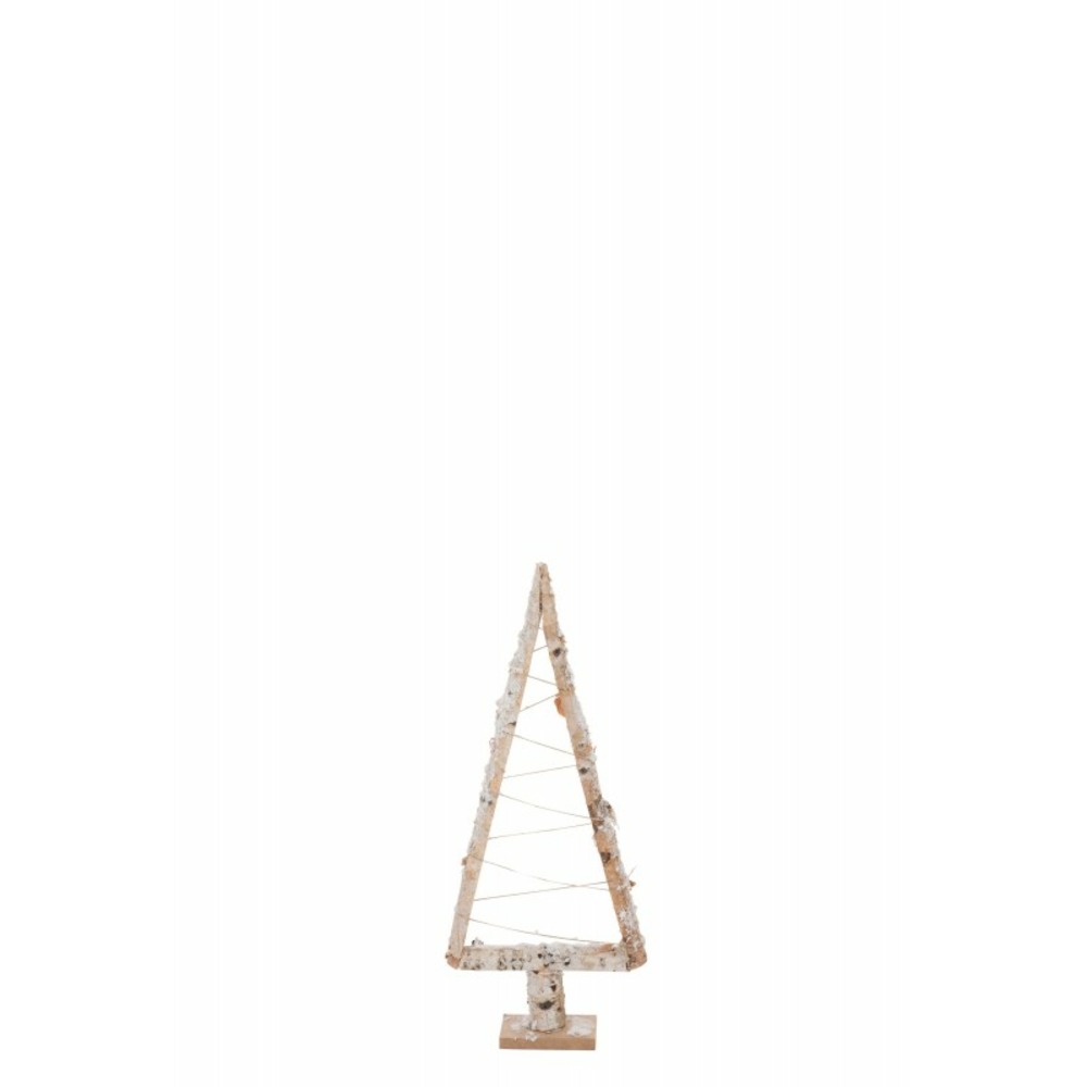 Sapin de noel triangle branches bois blanc small h68 | Truffaut