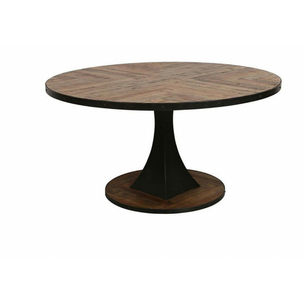 Table ronde 150 cm bois-mdf marron - manufacture interior's | Truffaut