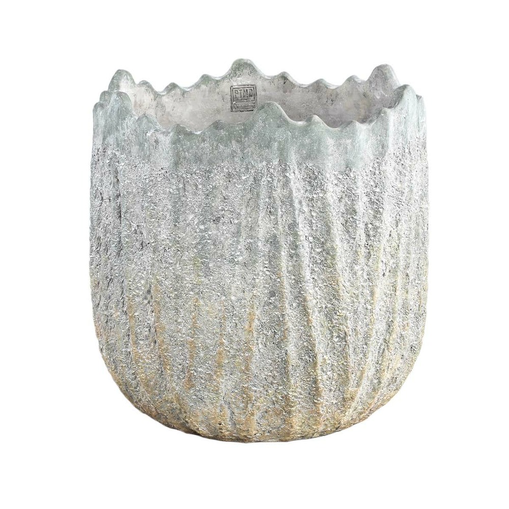 Ptmd pot de fleur ellas - 40x40x40 cm - ciment - gris | Truffaut