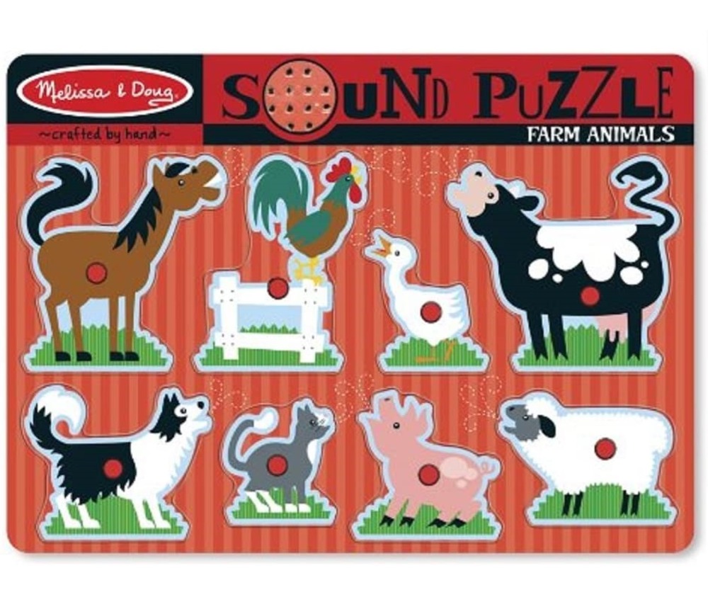 Puzzle sonore animaux de la ferme | Truffaut