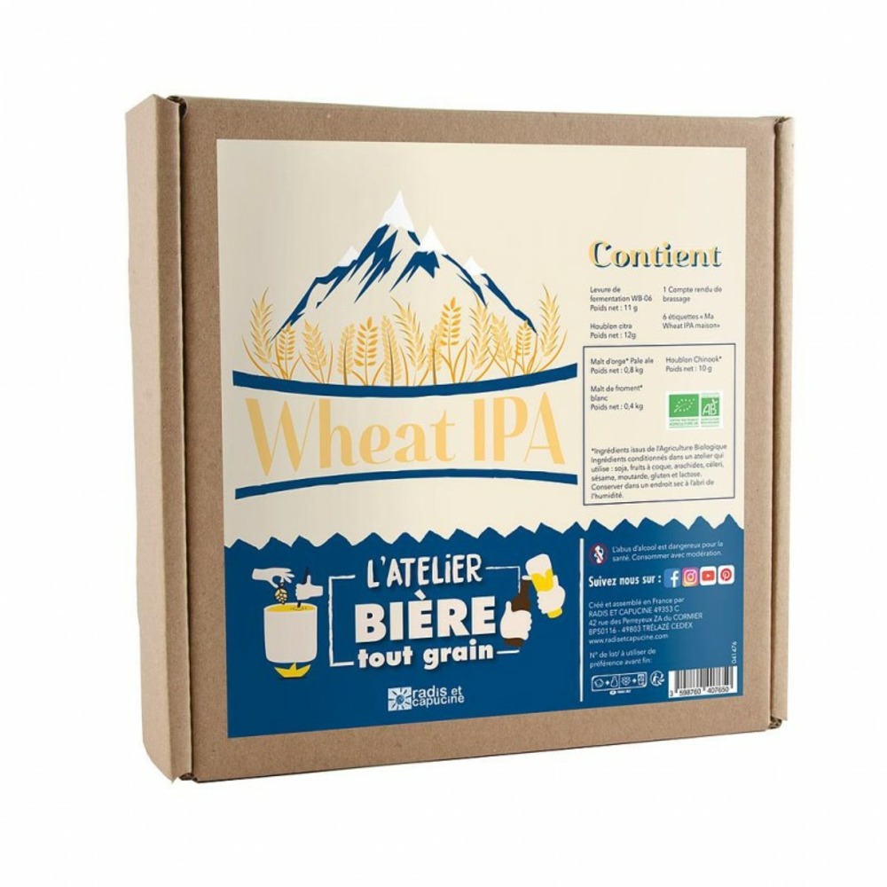 Recharge brassage tout grain wheat ipa bio 4l | Truffaut