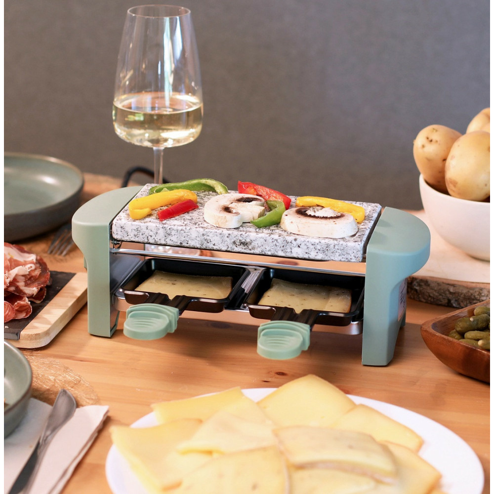 Appareil à raclette pour 2 personnes vert 350w | Truffaut