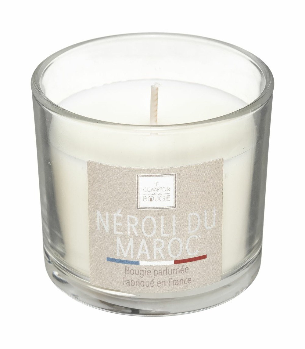 Bougie parfumée néroli du maroc pot en verre 100 g | Truffaut