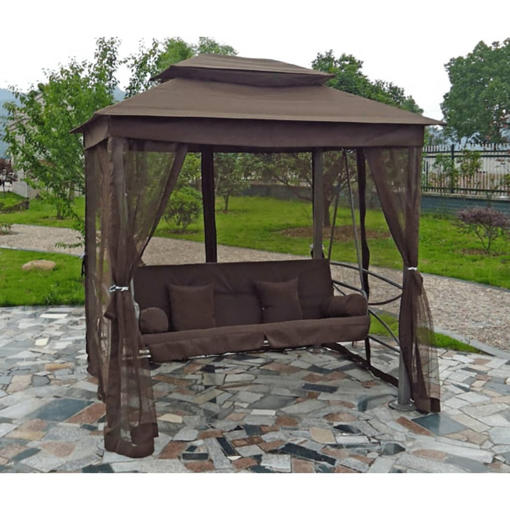 Balancelle de luxe chocolat modèle menton | Truffaut