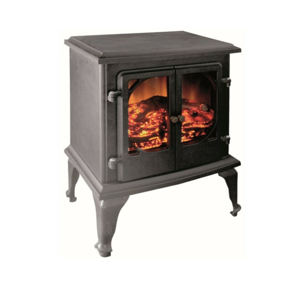 Cheminée electrique 1800w effet feu niklas vulcano | Truffaut