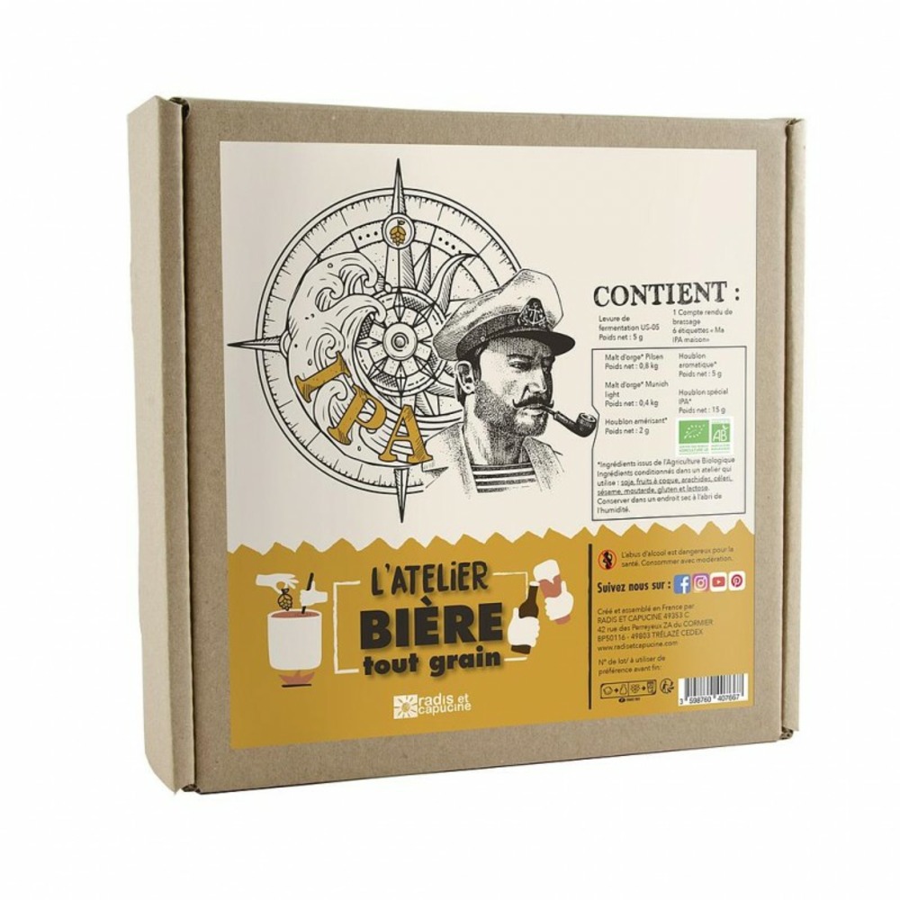 Recharge brassage tout grain ipa bio 4l | Truffaut