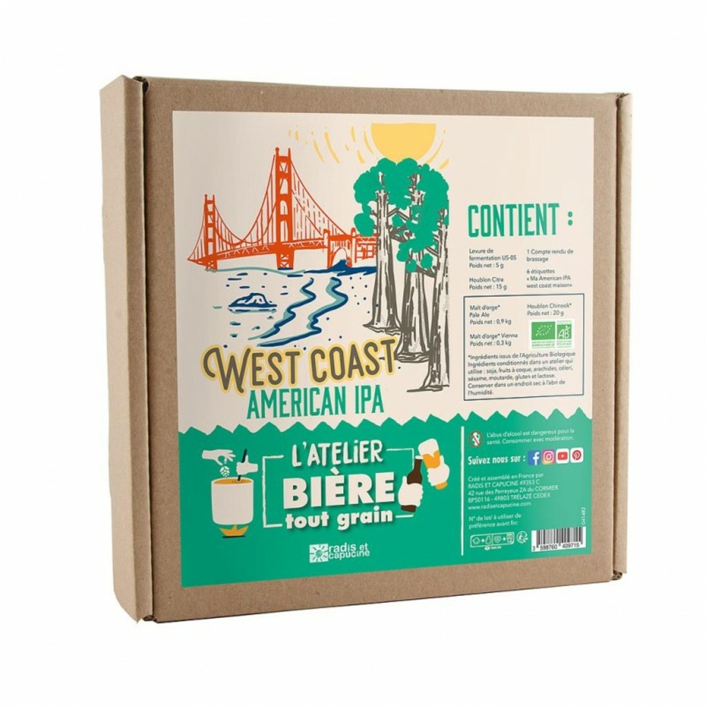 Recharge brassage tout grain american west coast ipa bio 4l - dry ...