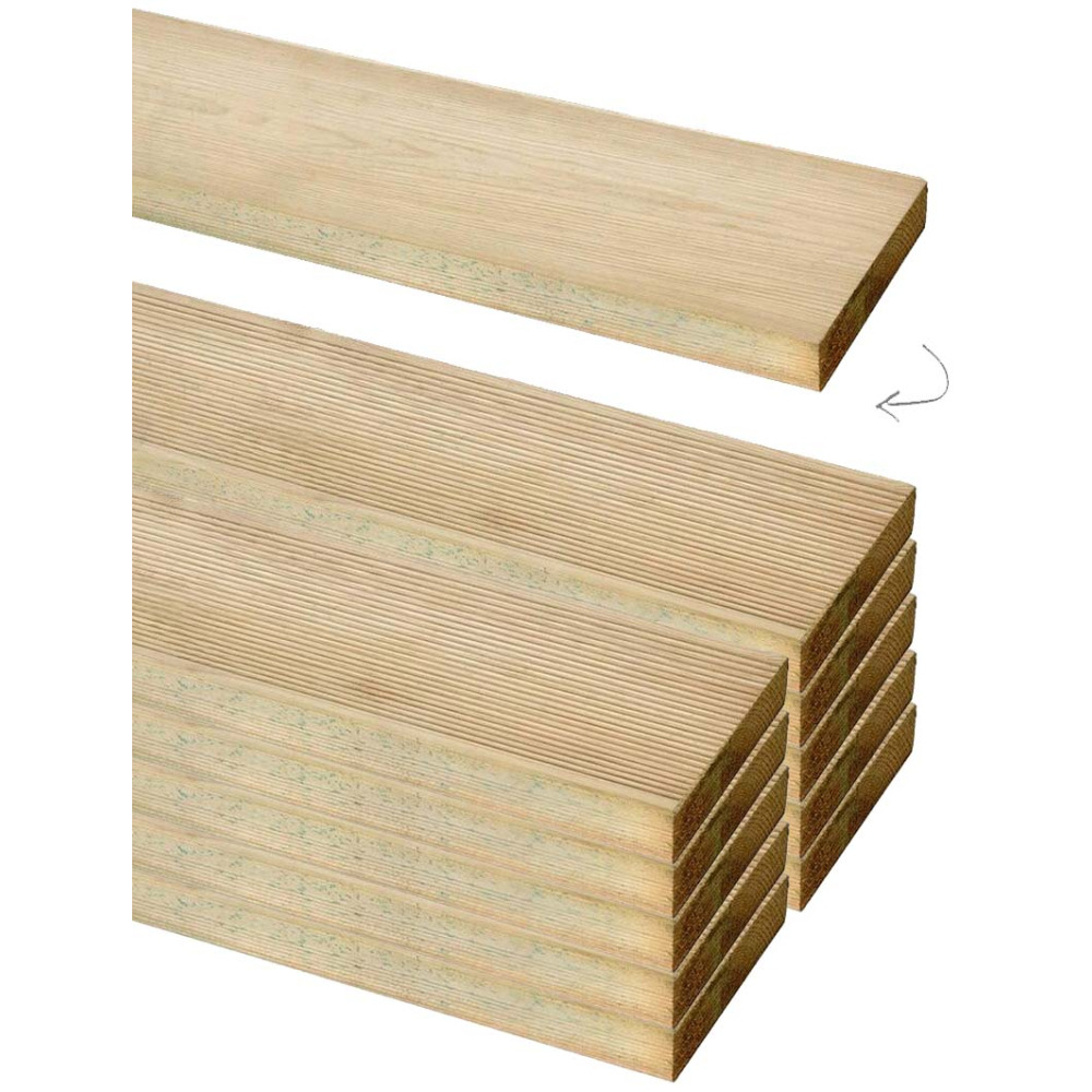 Plancher en pin 2.8 x 14.5 x 300 cm lot de 10 | Truffaut