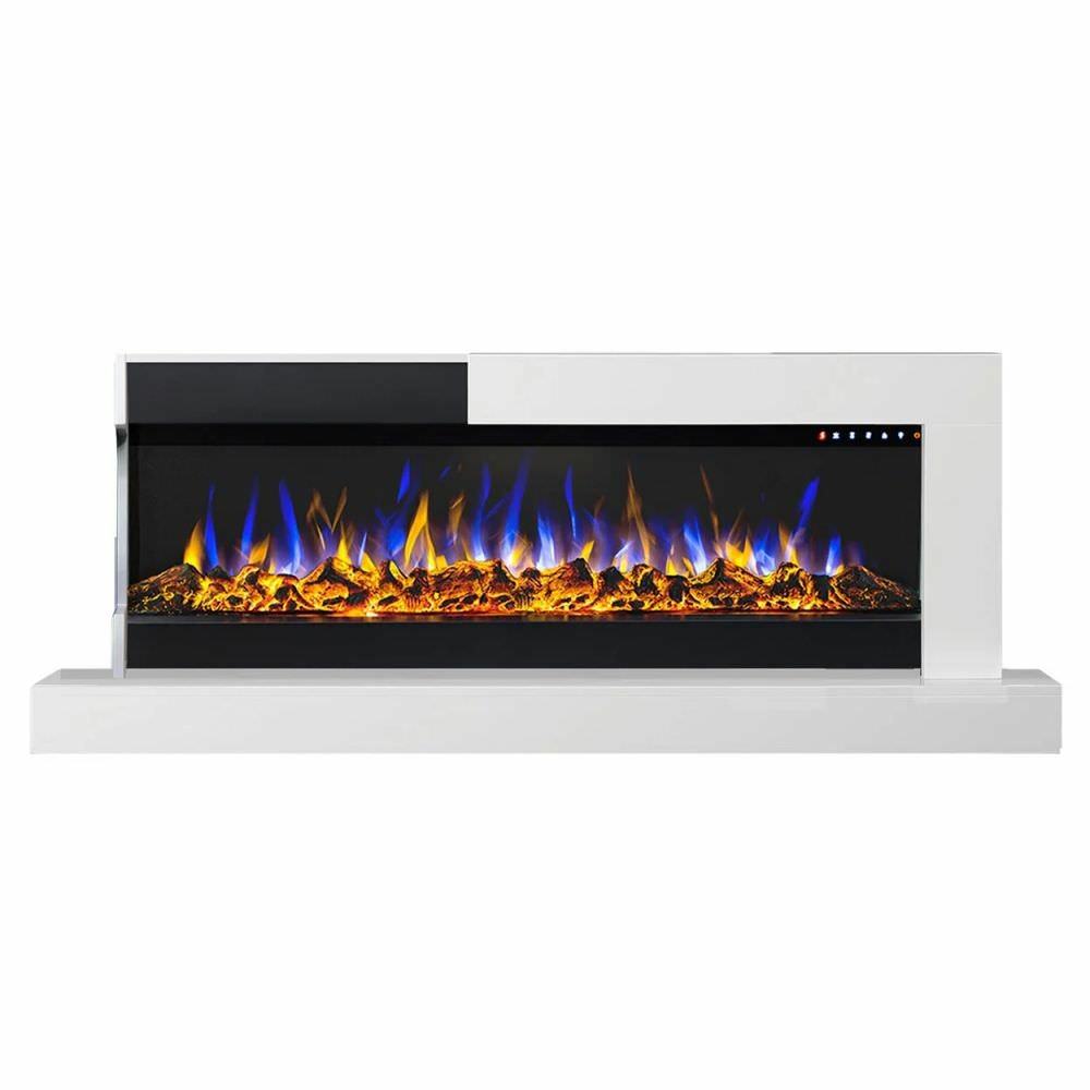 1600w glowfire insert 36 edge cheminée électrique led murale blanche ...