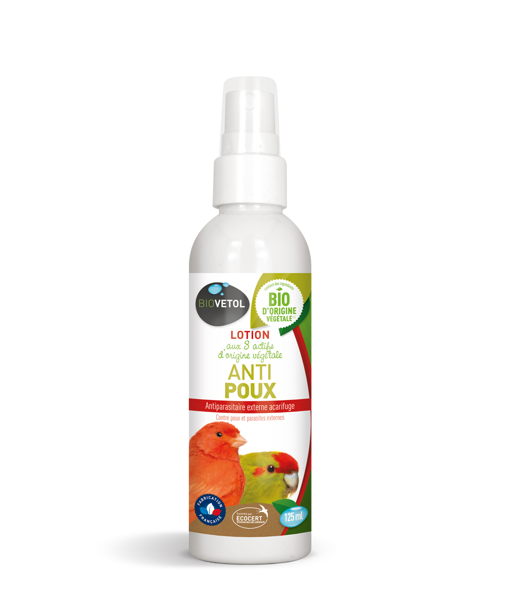 Lotion anti-poux bio - insectifuge certifié ecocert -soin pour oiseaux ...