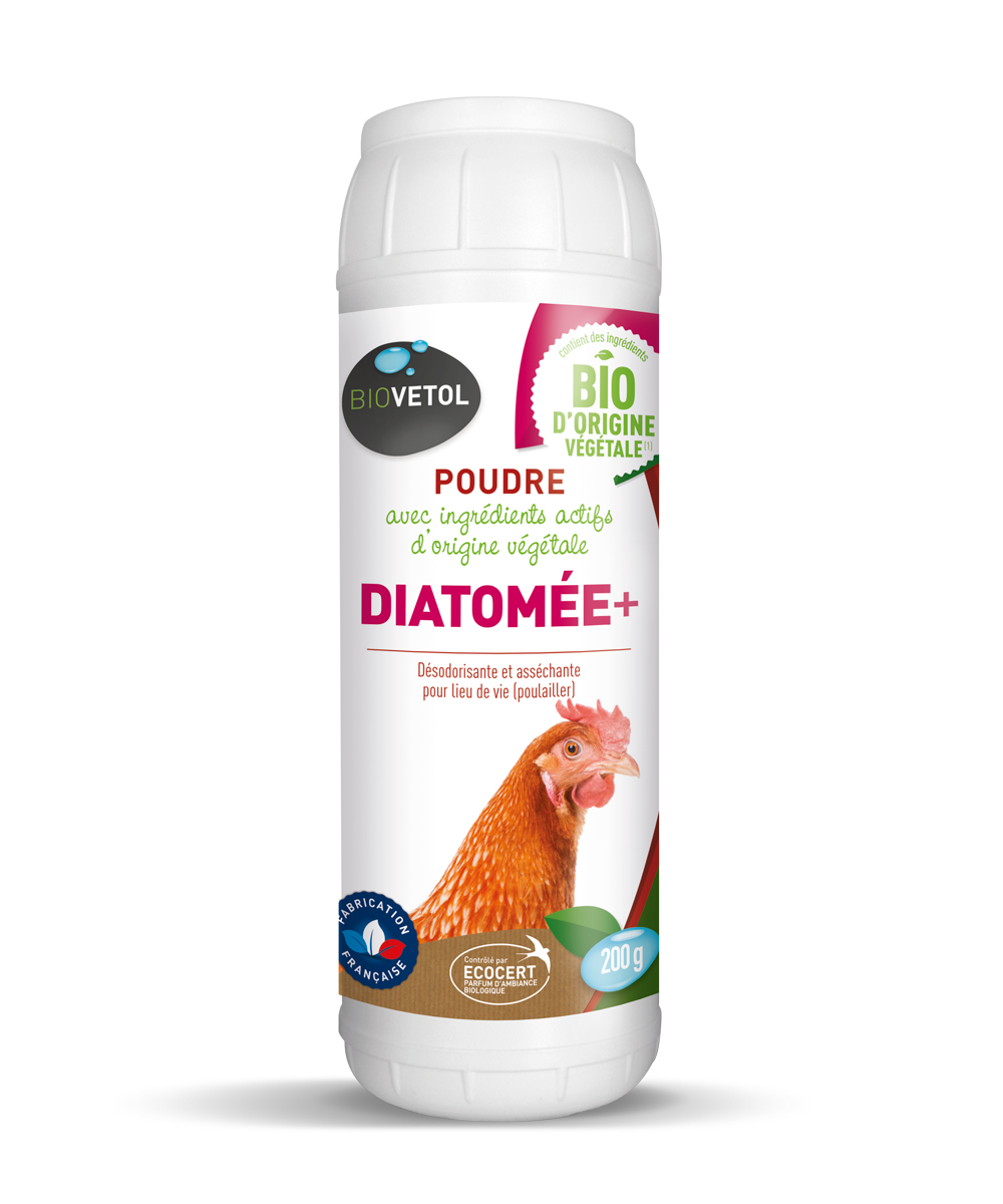 Poudre diatomée + bio certifiée ecocert - absorbe mauvaises odeurs ...
