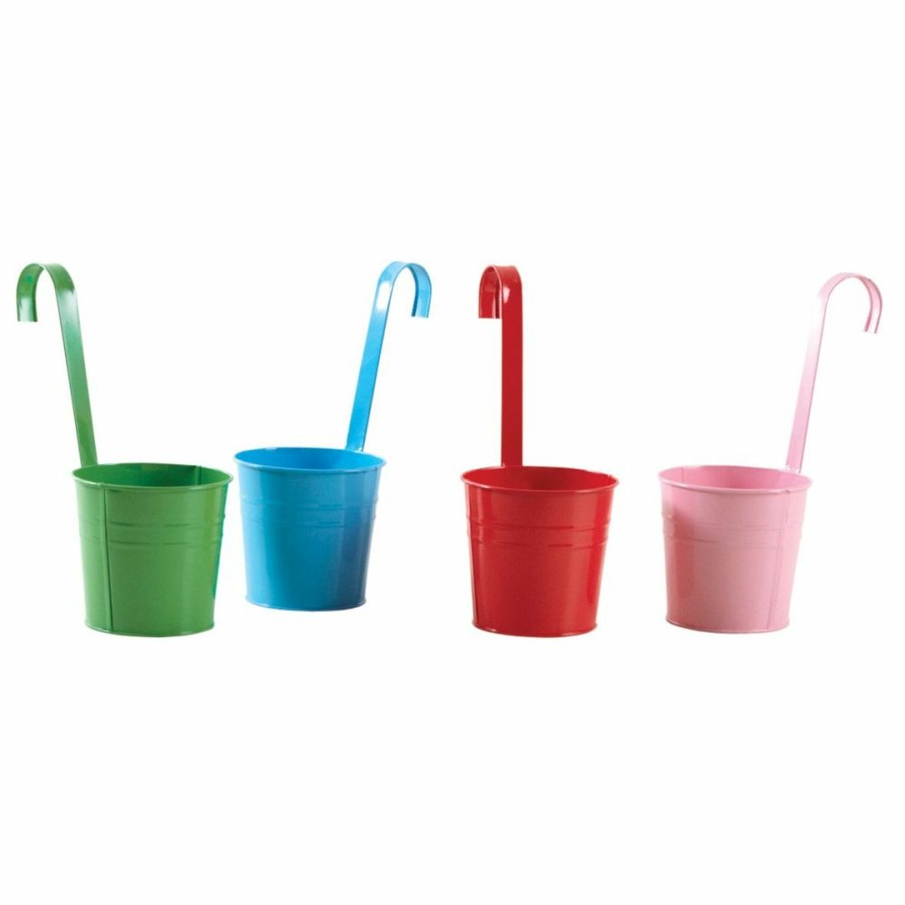 Cache-pot colorés à suspendre en métal (lot de 4) | Truffaut