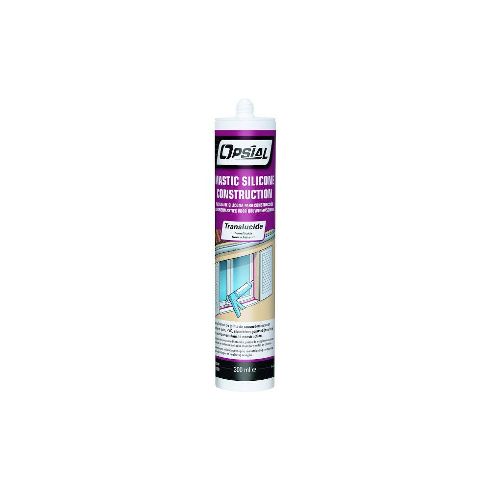 Mastic silicone construction 300 ml blanc brillant | Truffaut