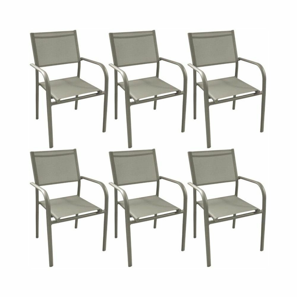 Fauteuil en aluminium duca (lot de 6) | Truffaut