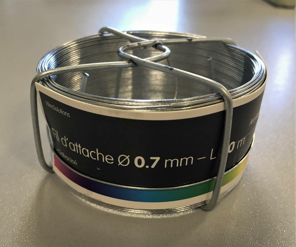 Fil d'attache galva, 0,70 mm x 50 m | Truffaut