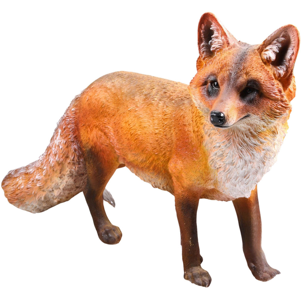 Renard réaliste en résine debout | Truffaut