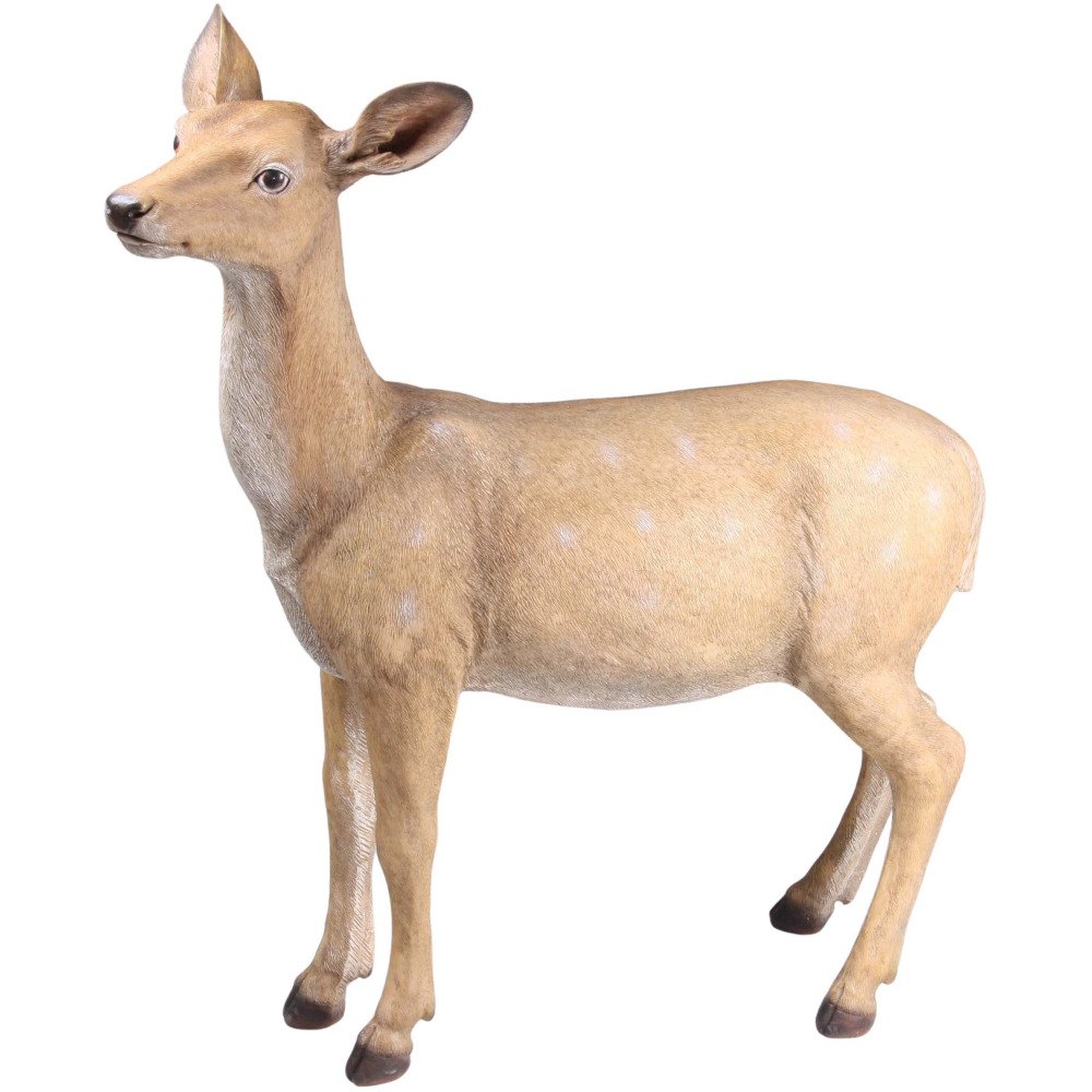 Chevreuil en résine 71 x 37 x 65.5 cm doe | Truffaut