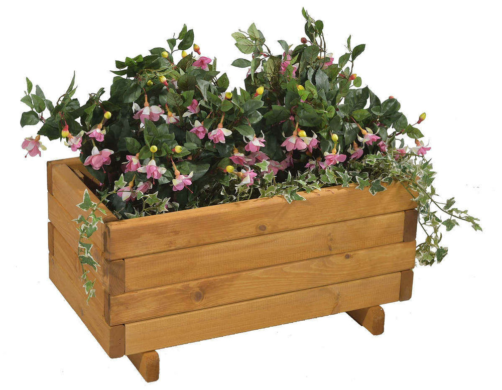 Bac à fleurs strobl 68 x 34 cm, miel | Truffaut