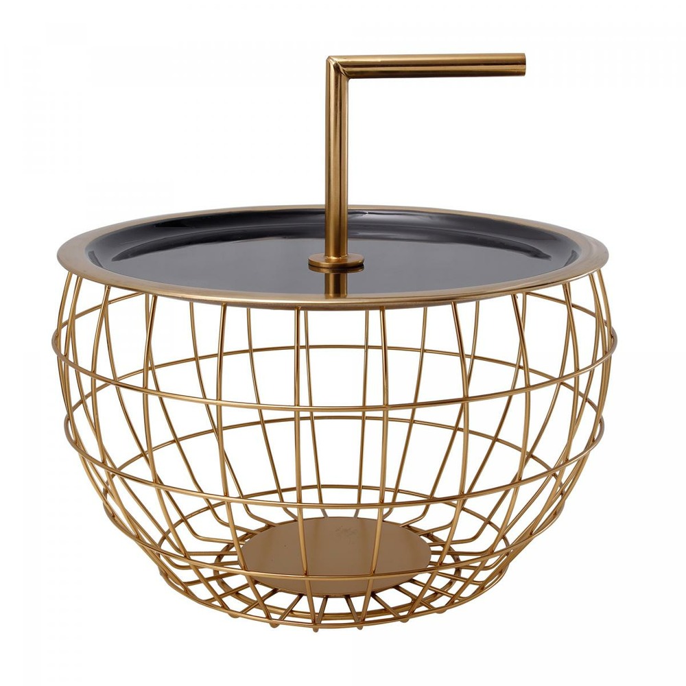 Table basse noir 38x38 cm | Truffaut