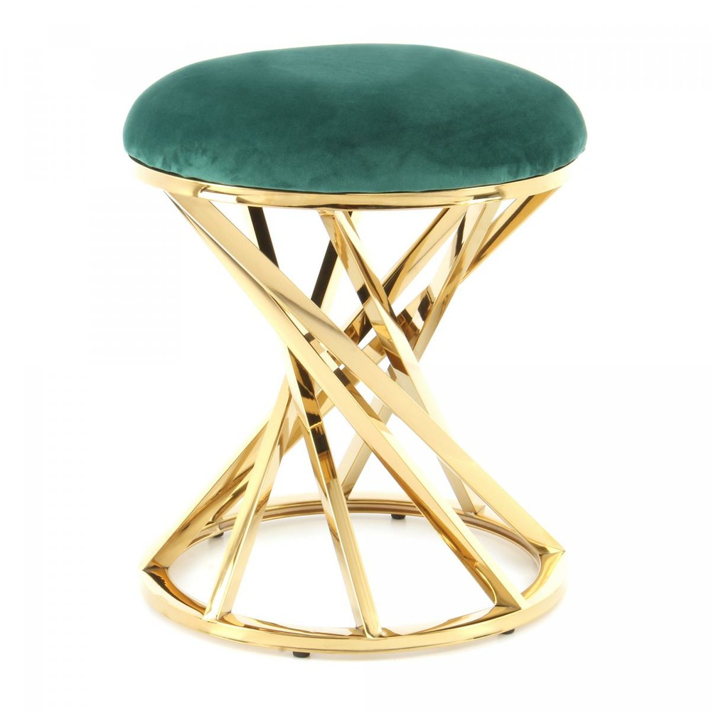 Tabouret vert 40x40 cm | Truffaut