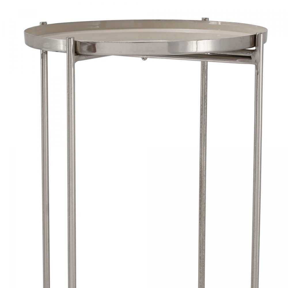 Table basse crème 28x28 cm | Truffaut