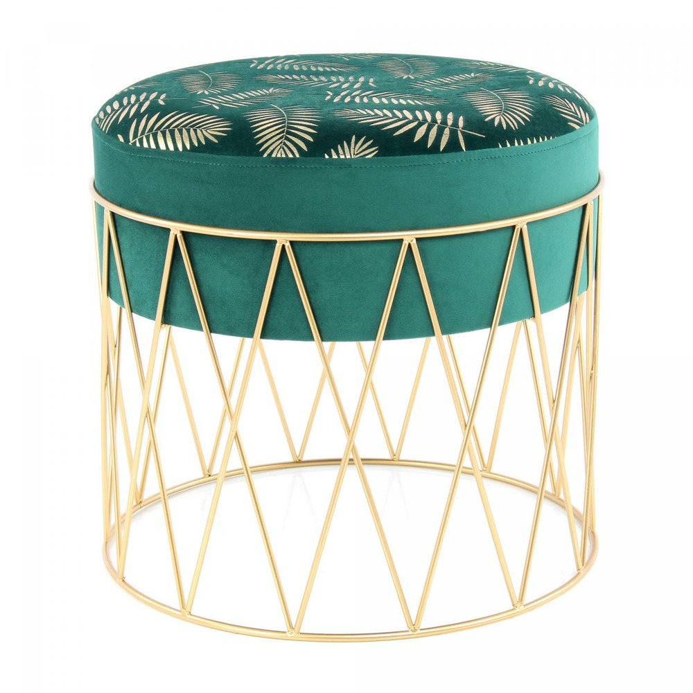 Tabouret vert 40x40 cm | Truffaut