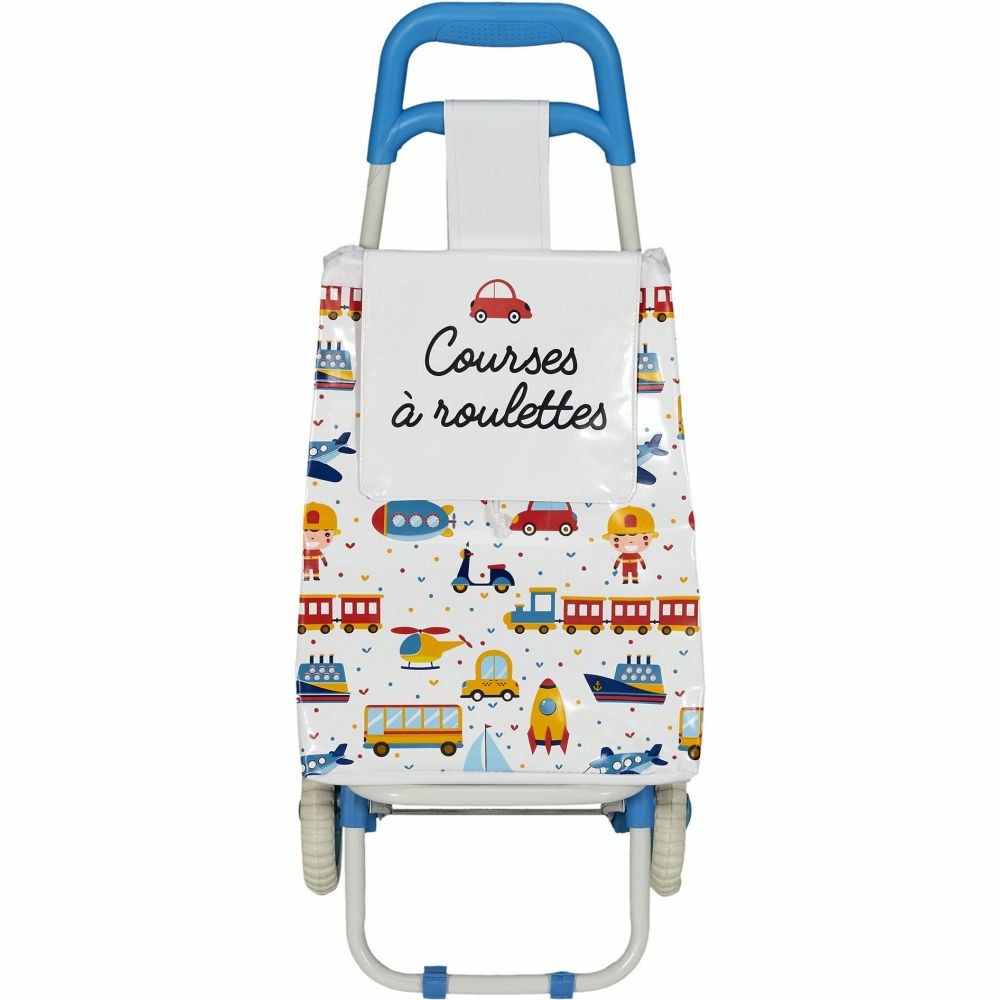 Chariot de courses pour enfants à motifs motifs véhicules | Truffaut