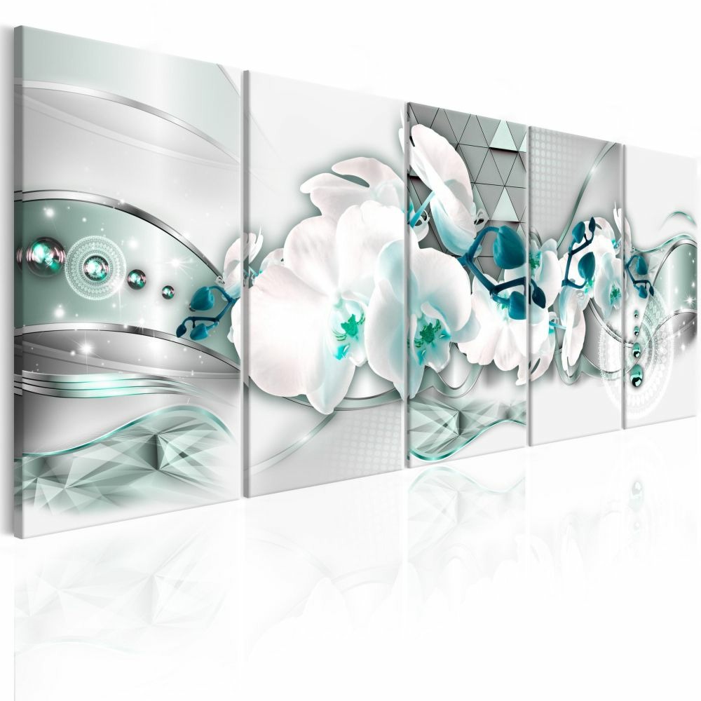 Tableau - orchises and abstraction 225x90 cm | Truffaut