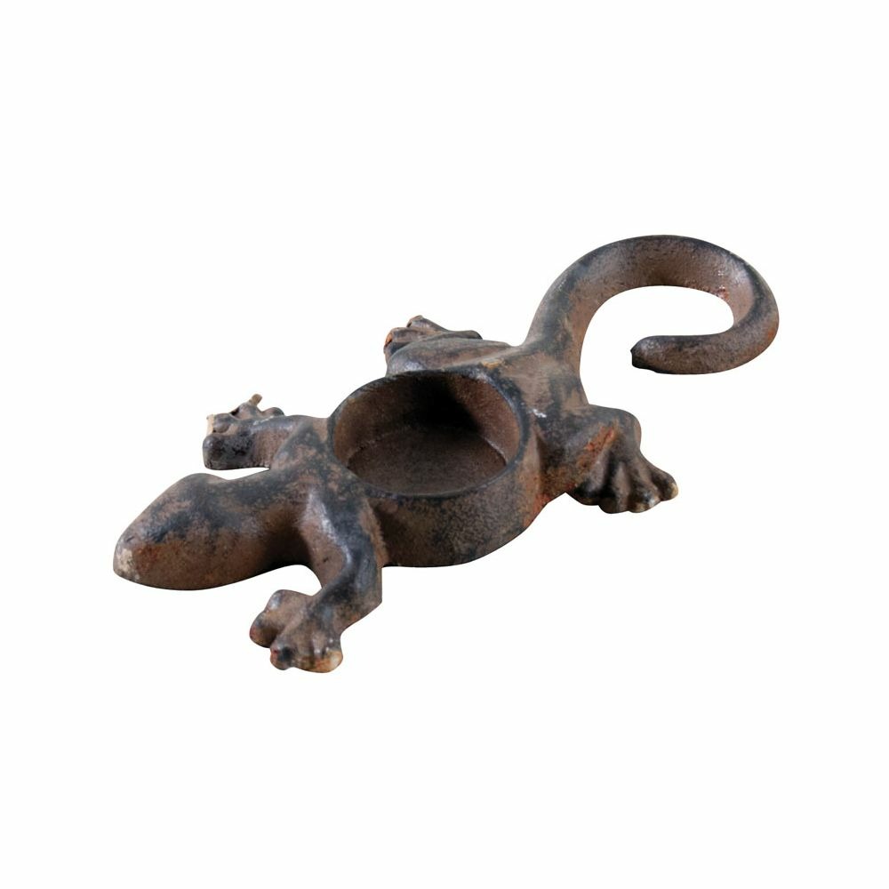 Photophore lézard en fonte | Truffaut