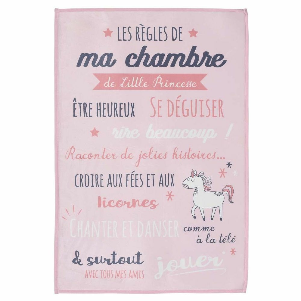 Tapis règles de la chambre enfant 60x90 cm | Truffaut