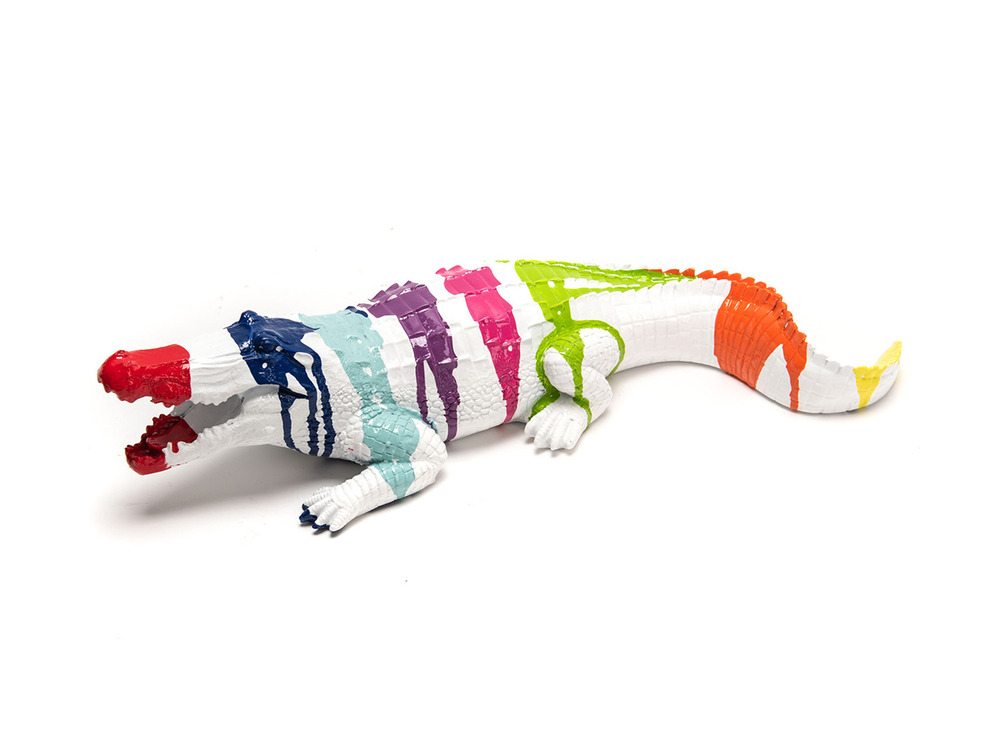 Crocodile trash 100 cm blanc | Truffaut