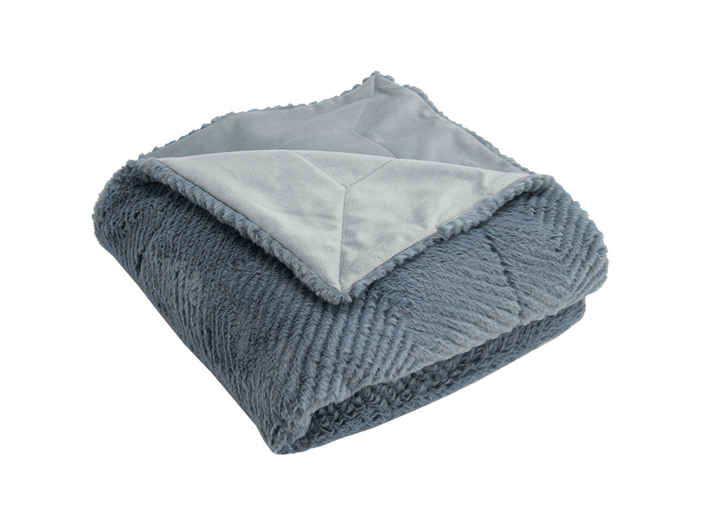 Plaid smart 130 x 170 cm bleu canard | Truffaut