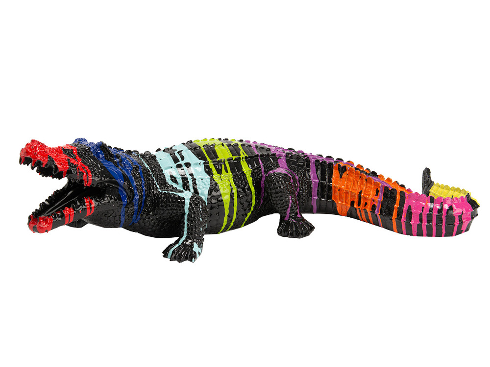 Crocodile trash 60 cm noir | Truffaut