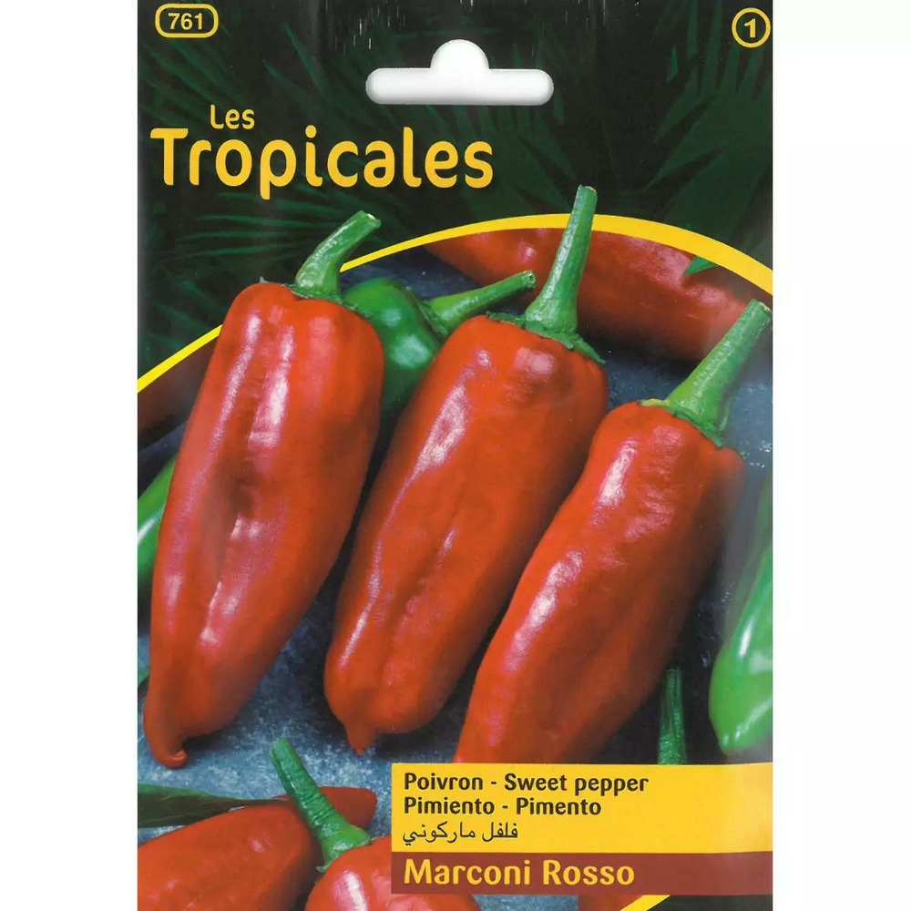 Sachet graines les tropicales - poivron marconi rosso | Truffaut