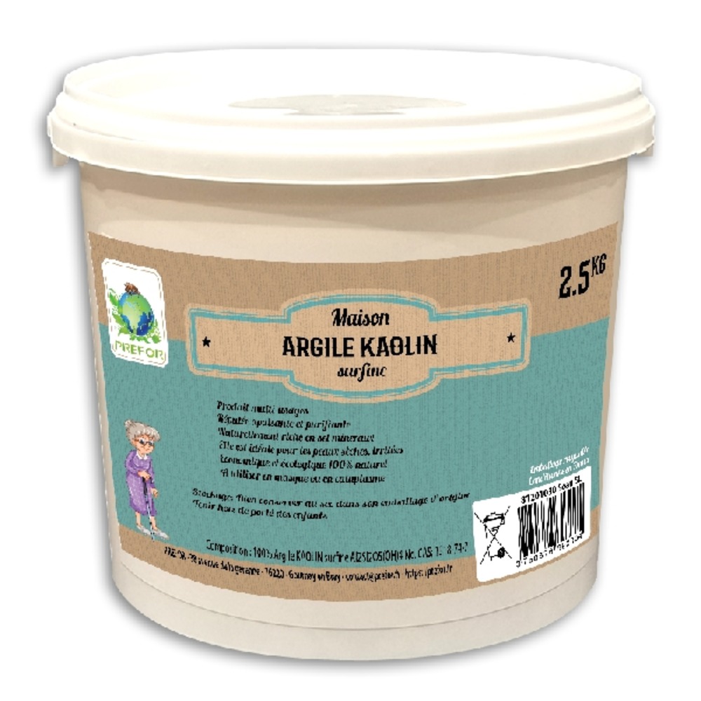 Argile kaolin seau 5l 2.5kg | Truffaut