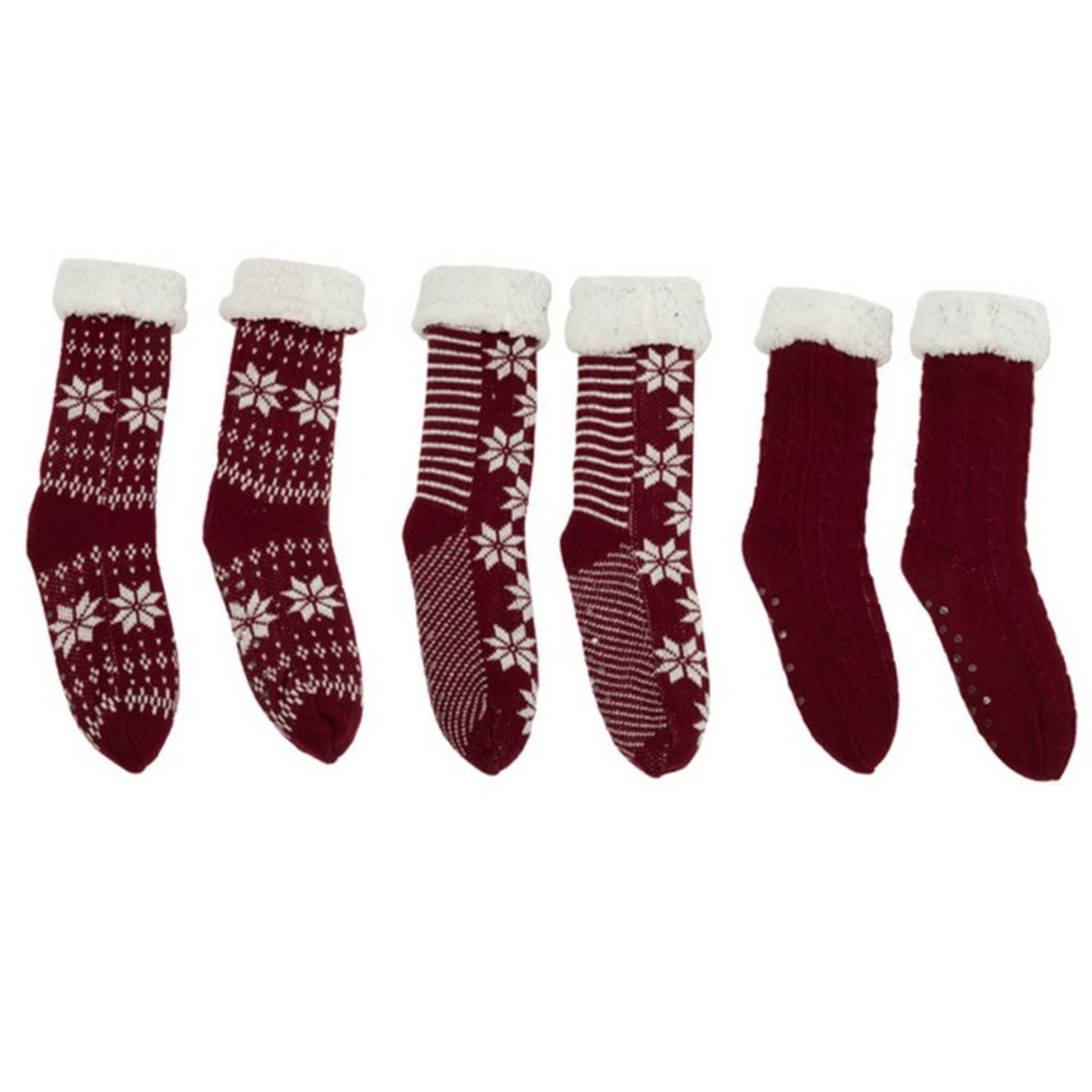 Assortiment de 3 paires de chaussettes rouge | Truffaut