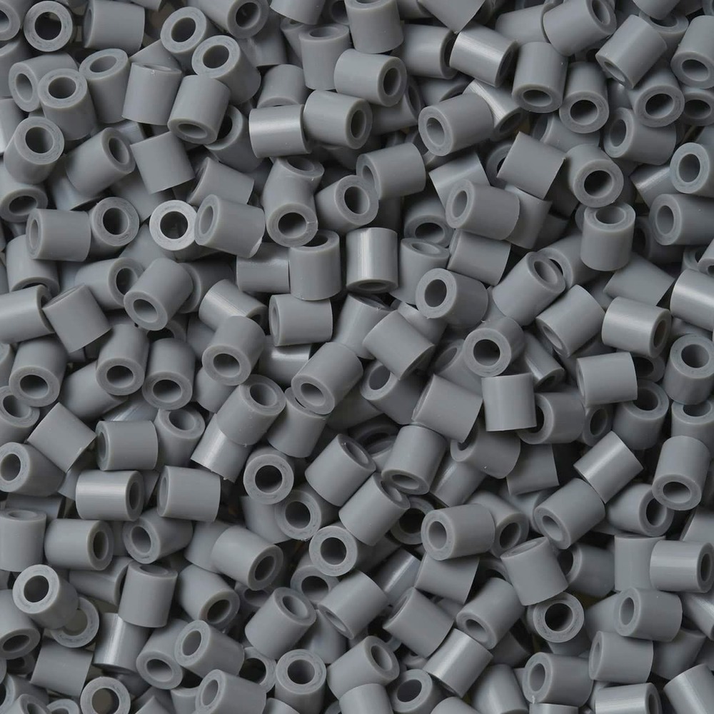 Sachet 1000 perles plastique midi gris | Truffaut