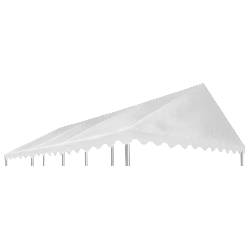 Toile de toit de chapiteau PVC 500 g/m² 6x4 m Blanc | Truffaut