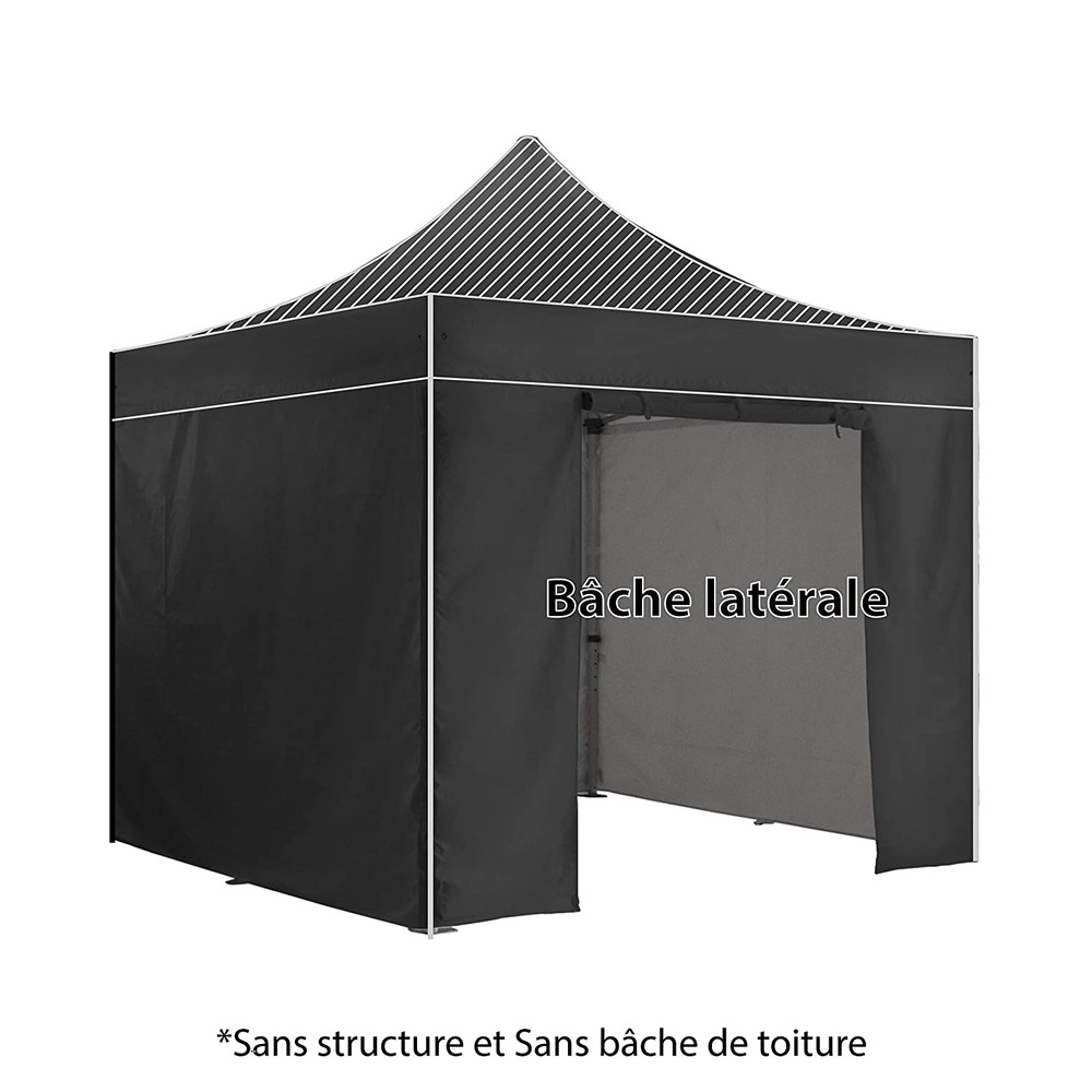 Greaden pack 4 côtés ( sans structure ) - noir - m2 3x3m gamme 50mm ...