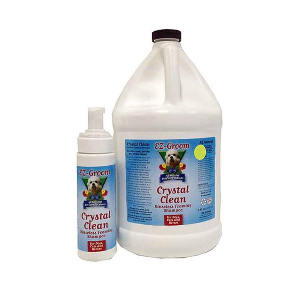 Crystal clean waterless foaming shampoo - shampoing à sec sans rinçage ...