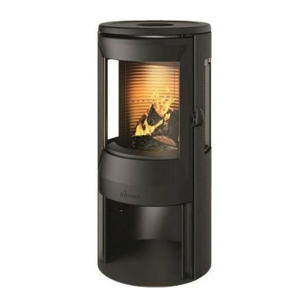 Poele a bois neosen - puissance optimale: 6 kw - max: 9 kw - bûches 40 ...