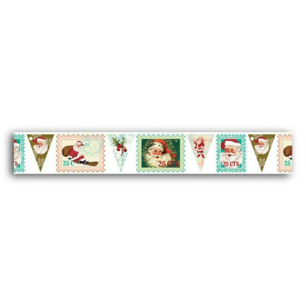 Masking tape 10 m x 1,5 cm - timbres de noël dear santa | Truffaut